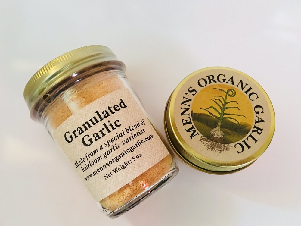 Granulated Garlic – Menn's organic garlic